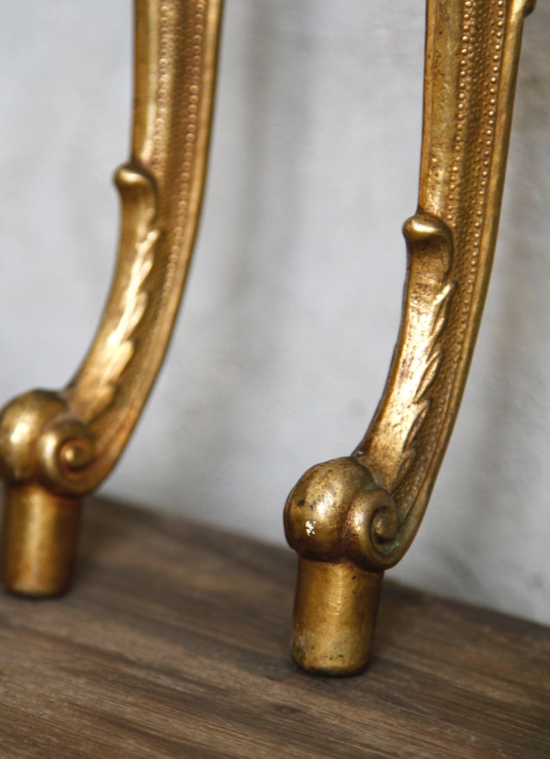 Antique Brass Table Legs, Set of 4 Table Legs, Ornate Table Legs ...