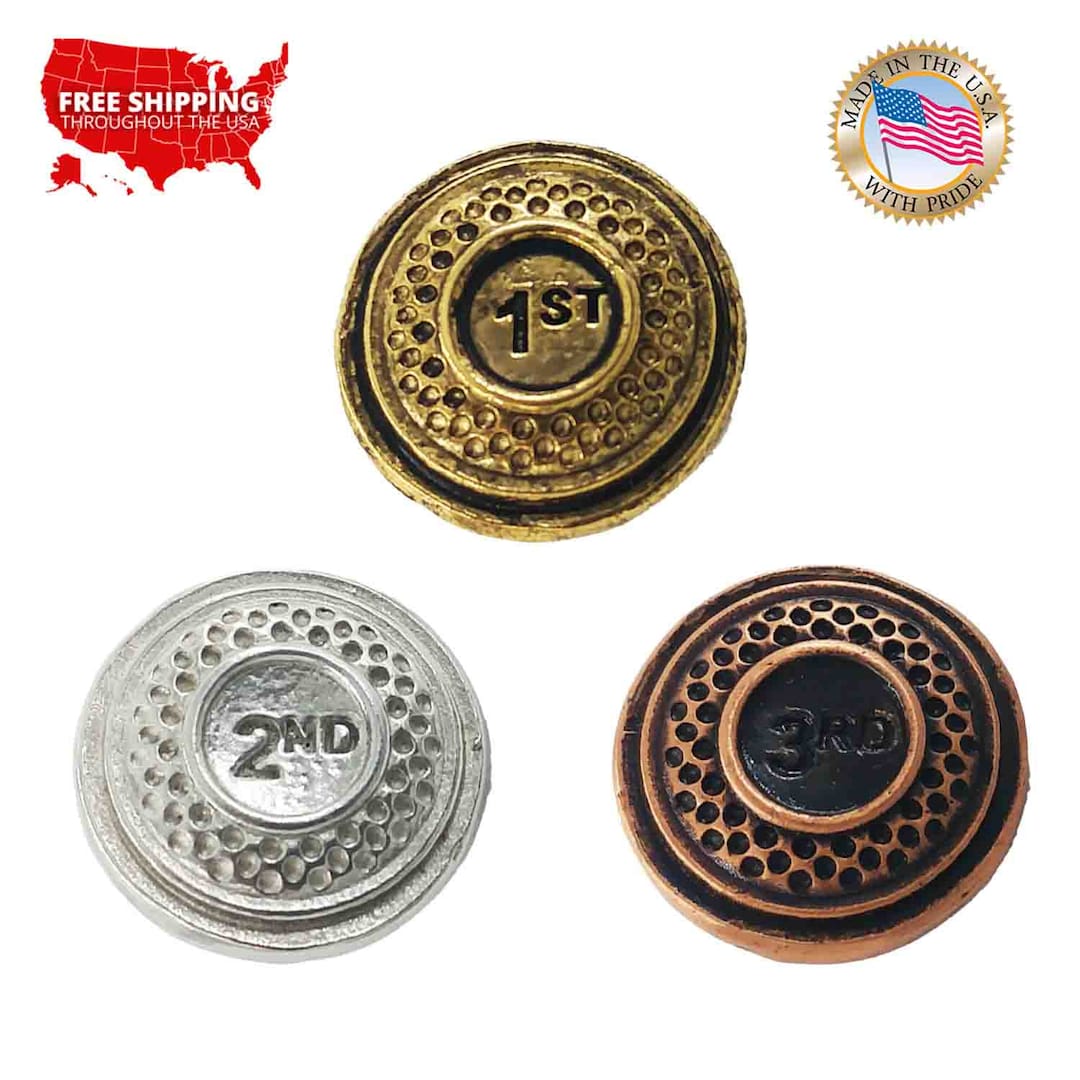 Clay Target 1st 2nd 3rd Pin, Pewter, Contest, Winner, Clay, Award ...
