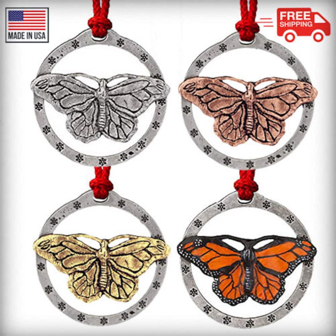 Butterfly Ornament, Monarch, Christmas, Holiday, Tree, Décor ...