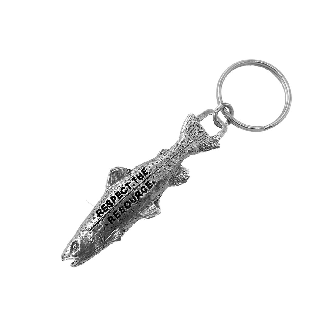 Freshwater Fish Pin 3D Trout "respect the Resource" Keychain, F116AKC ...