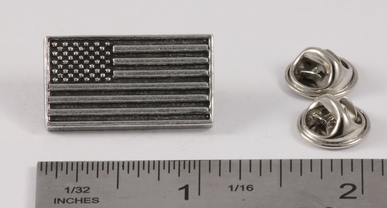 Creative Pewter Designs American Flag Profile Pewter Lapel Pin - Etsy