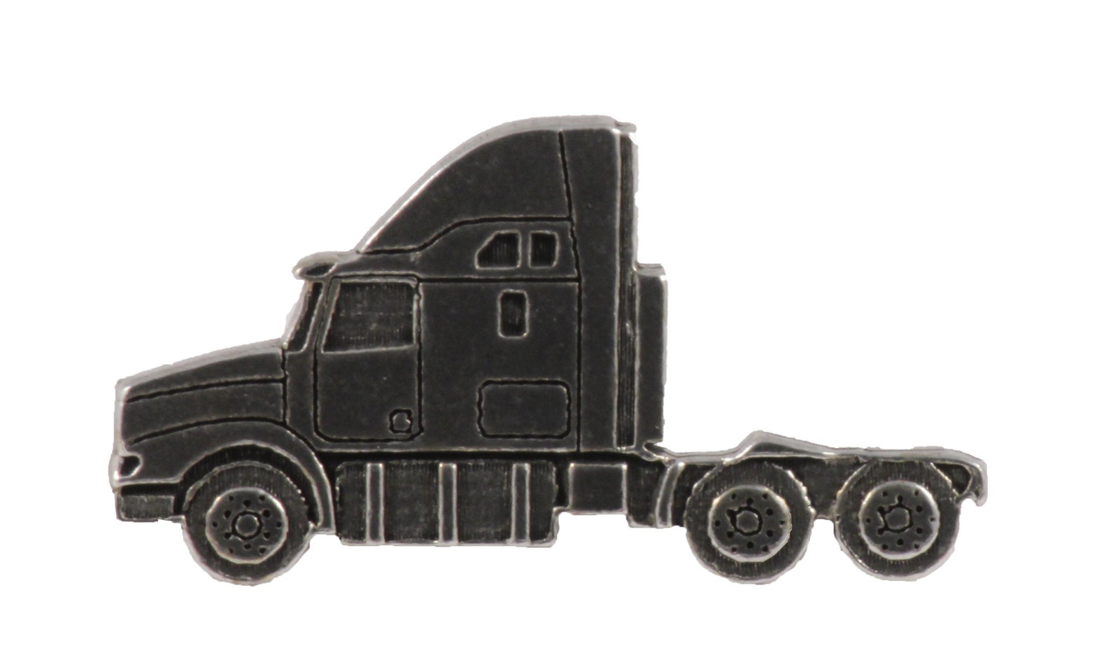 Semi Truck Pin Pewter Semi Truck Trucker Vehicle - Etsy
