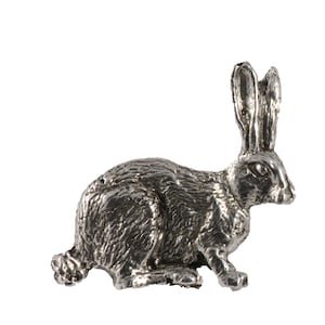 Creative Pewter Designs Rabbit Cottontail Sitting Pewter Lapel Pin or ...