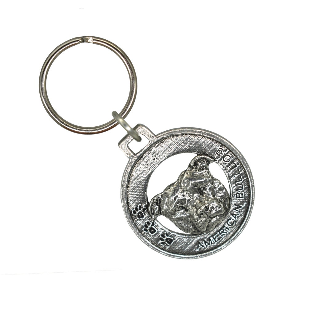 American Bulldog Keychain, Dog, Puppy, Dog Lovers, Dog Gift, D006KC ...