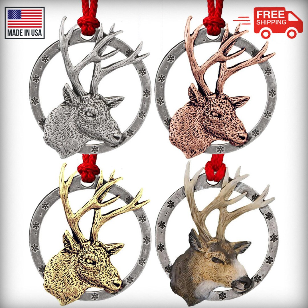 Mule Deer Ornament, Pendant, Hunting, Outdoors, Hunter, Christmas ...