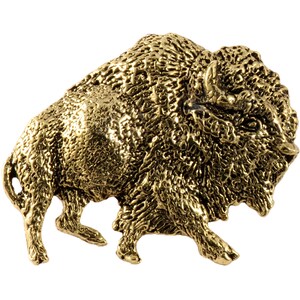 Creative Pewter Designs Bison Buffalo Full Body Premium Pewter Lapel ...
