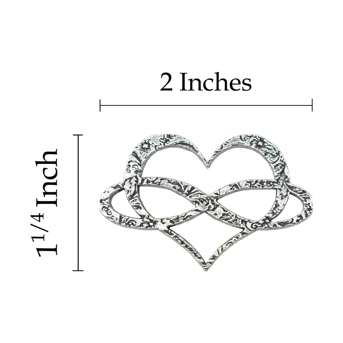 Infinity Heart Pin Pewter Heart Infinity Love Romantic - Etsy