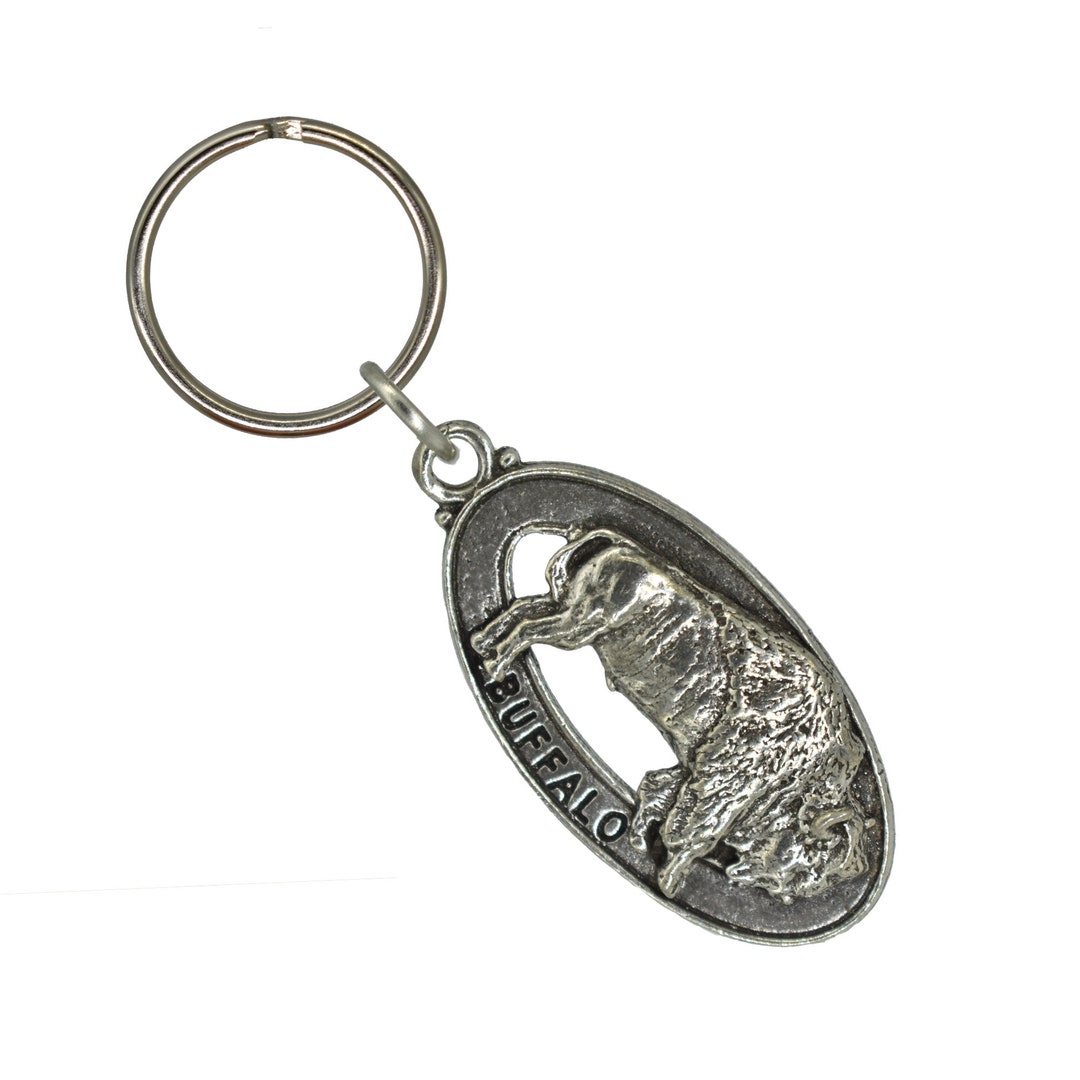 Buffalo Keychain, M029AKC, 2 Inches, American Bison, Nature, Gift ...