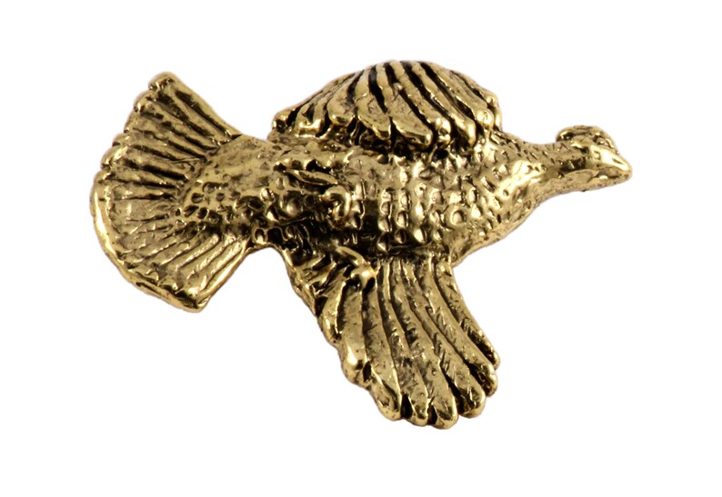 Creative Pewter Designs Ruffed Grouse Flushing Bird Pewter Lapel Pin ...