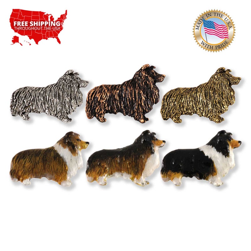 Sheltie Pin - Etsy
