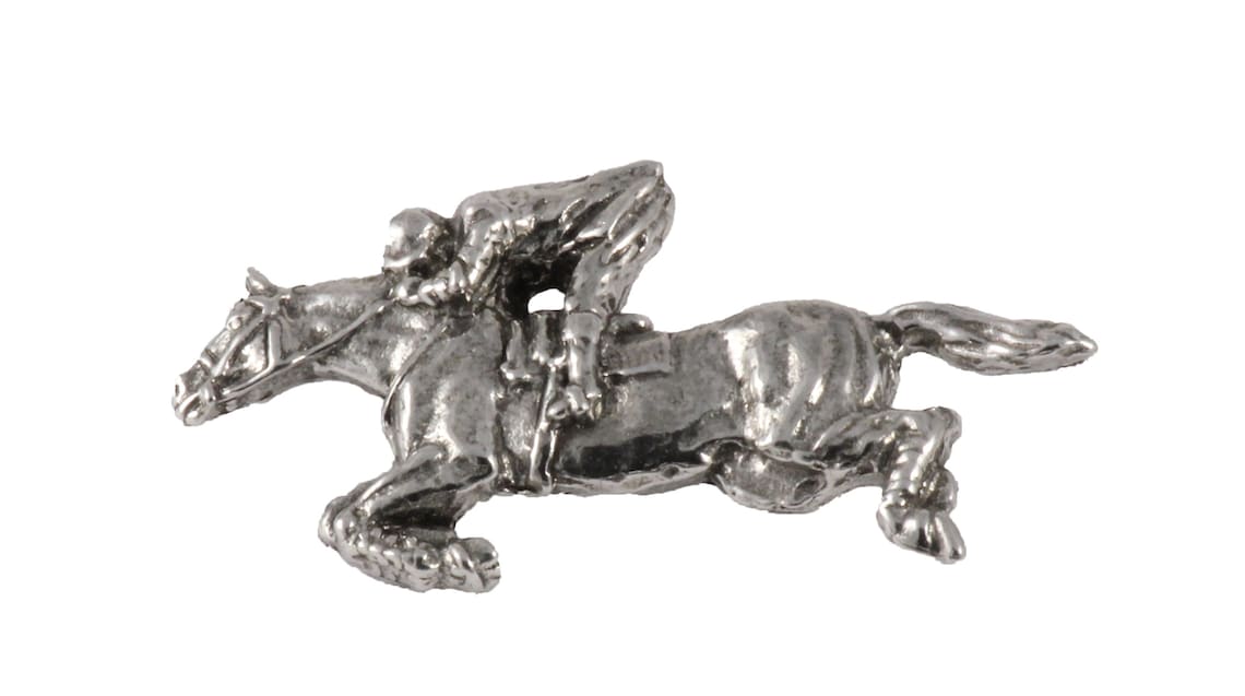 Creative Pewter Designs Horse Jumping With Jockey Pewter Lapel - Etsy