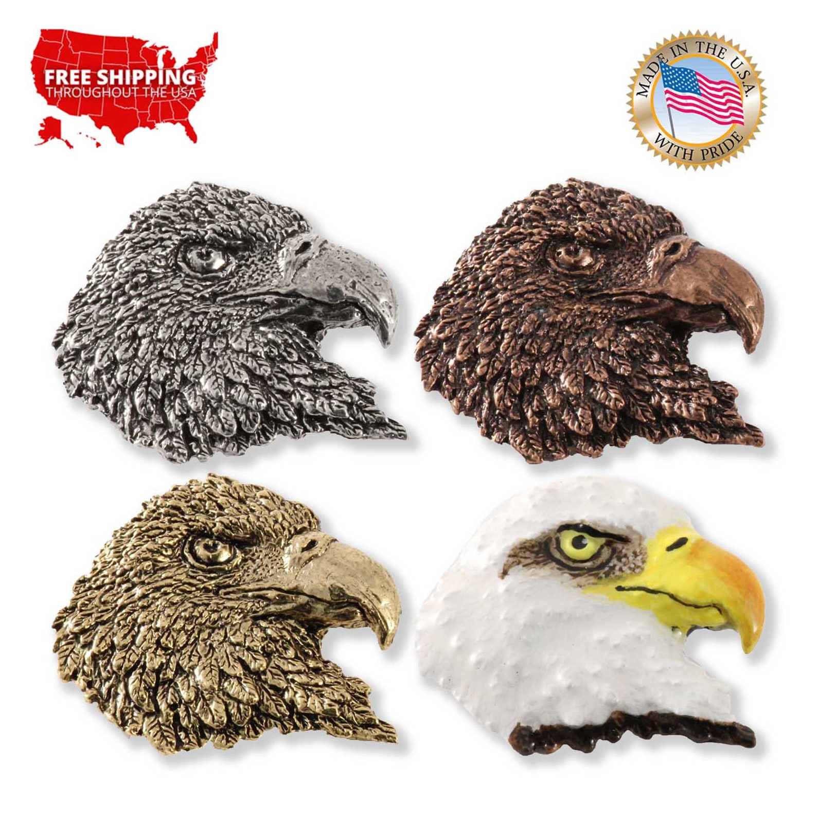 Creative Pewter Designs Bald Eagle Head Premium Bird Pewter | Etsy