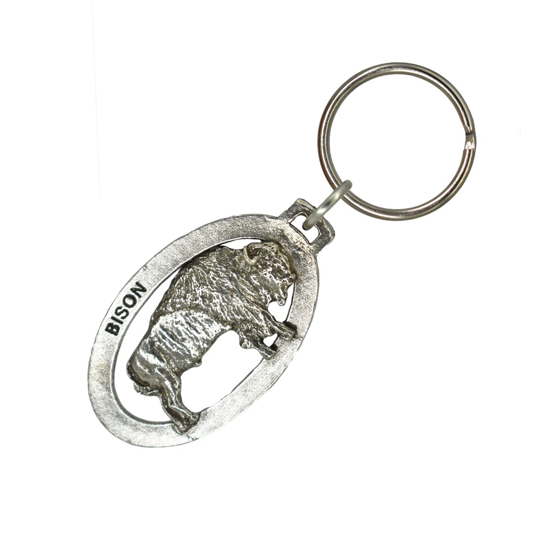 Bison Keychain, M029KC, 2 Inches, Buffalo, Nature, Gift, Metal ...