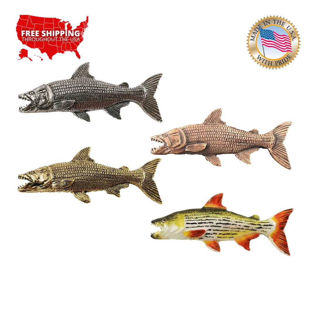 Creative Pewter Designs Tigerfish African Fish Premium Pewter Lapel Pin ...