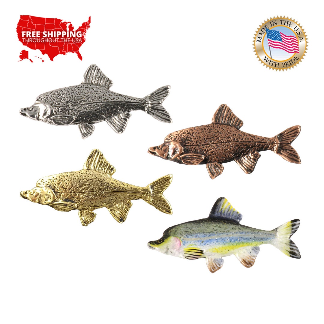 Creative Pewter Designs Humpback Chub Fish Pewter Lapel Pin or Magnet ...