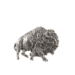 Creative Pewter Designs Bison Buffalo Full Body Premium Pewter Lapel ...