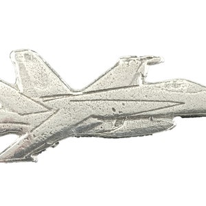 Fighter Jet Pin, Pewter, Fighter, Jet, Plane, Wings, Aviation, Military ...
