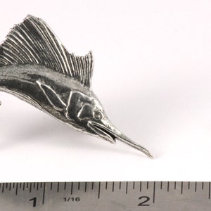 Creative Pewter Designs Sailfish Fish Pewter Lapel Pin or Magnet S003 ...