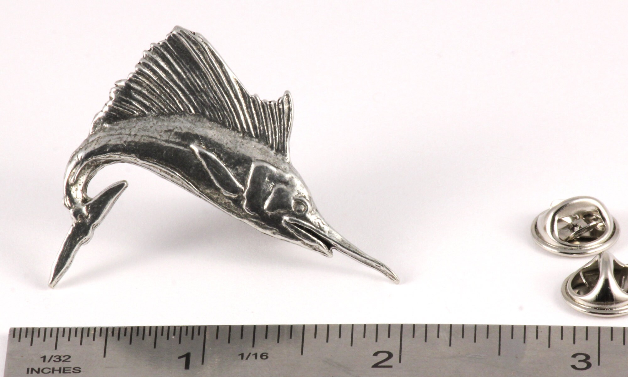 Creative Pewter Designs Sailfish Fish Pewter Lapel Pin or Magnet S003 ...