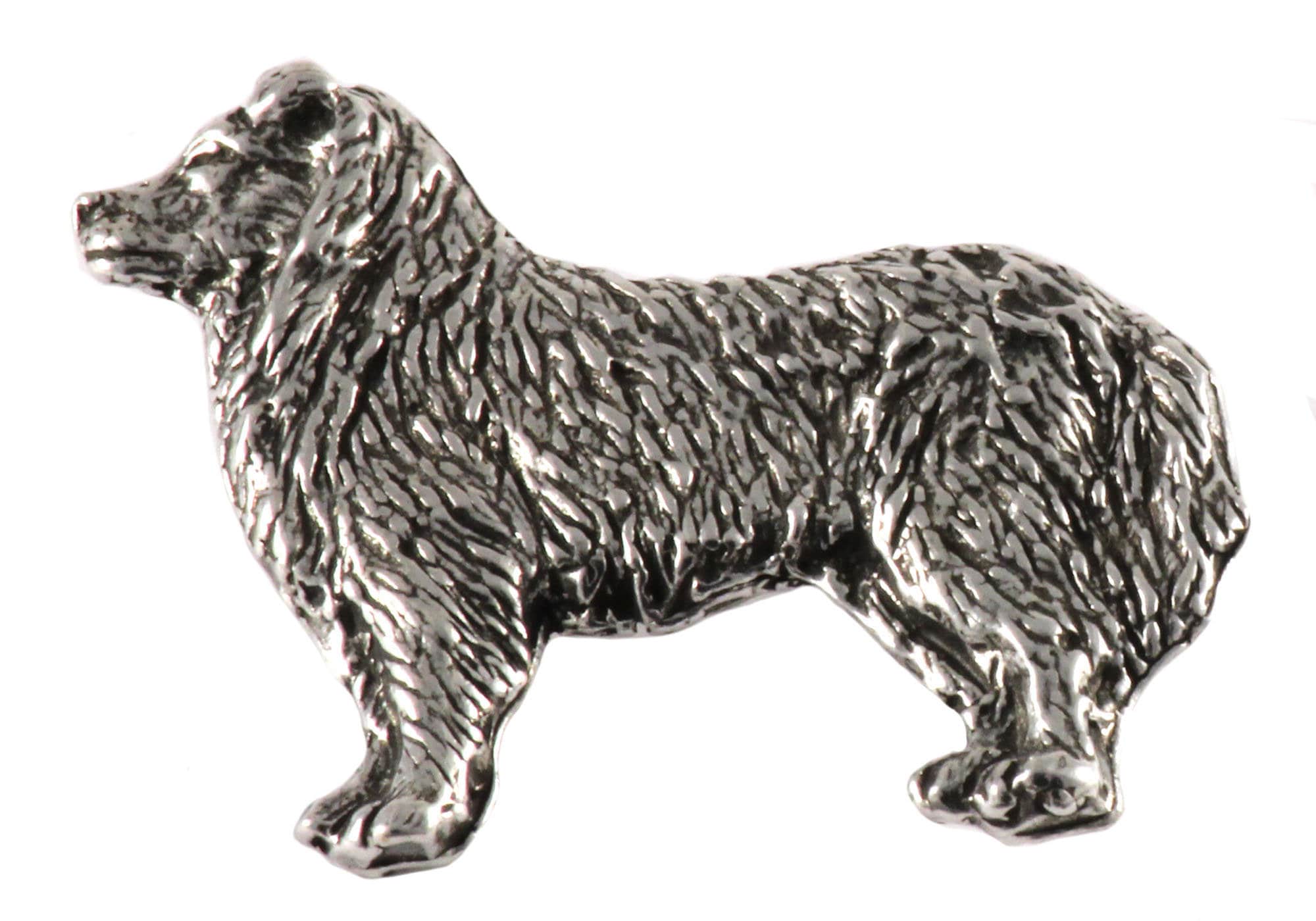 Creative Pewter Designs Border Collie Dog Pewter Lapel Pin or Magnet ...