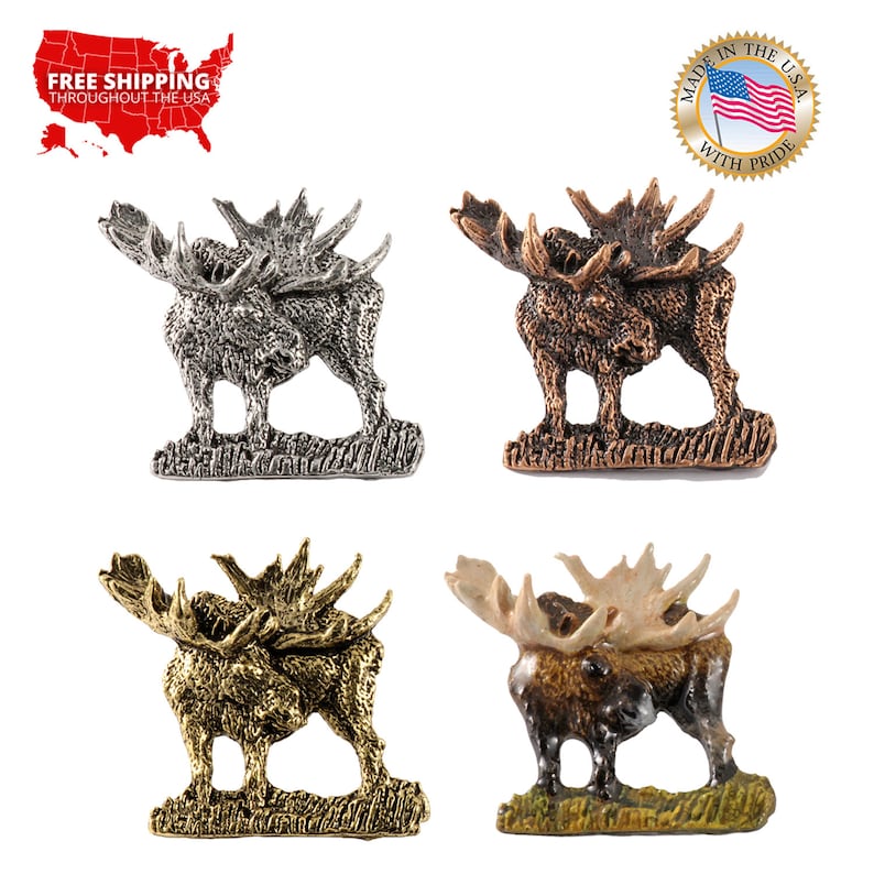 Creative Pewter Designs Moose Full Body Pewter Lapel Pin or - Etsy