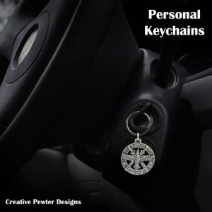 Raven and Swords in Runes Keychain, G018KC, 1 3/4 Inch, Viking, Norse ...