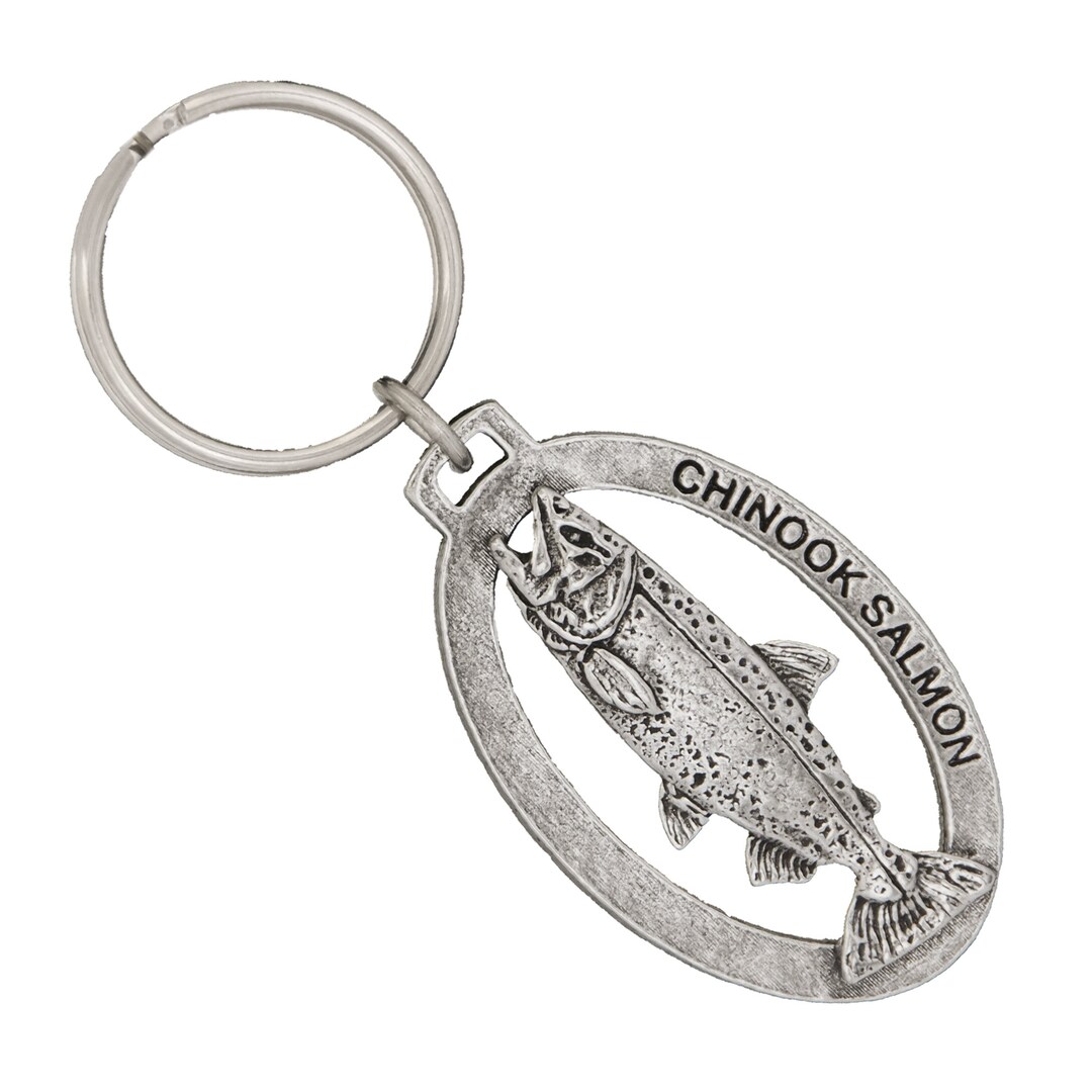 Chinook Salmon Keychain Small, F041KC, 2 Inch, King, Fish, Fishing ...