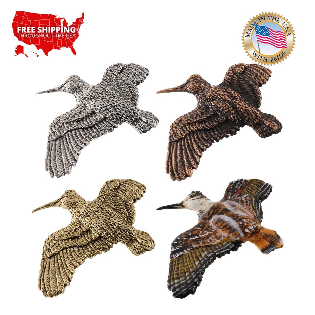 Creative Pewter Designs Woodcock Flying Premium Bird Pewter - Etsy