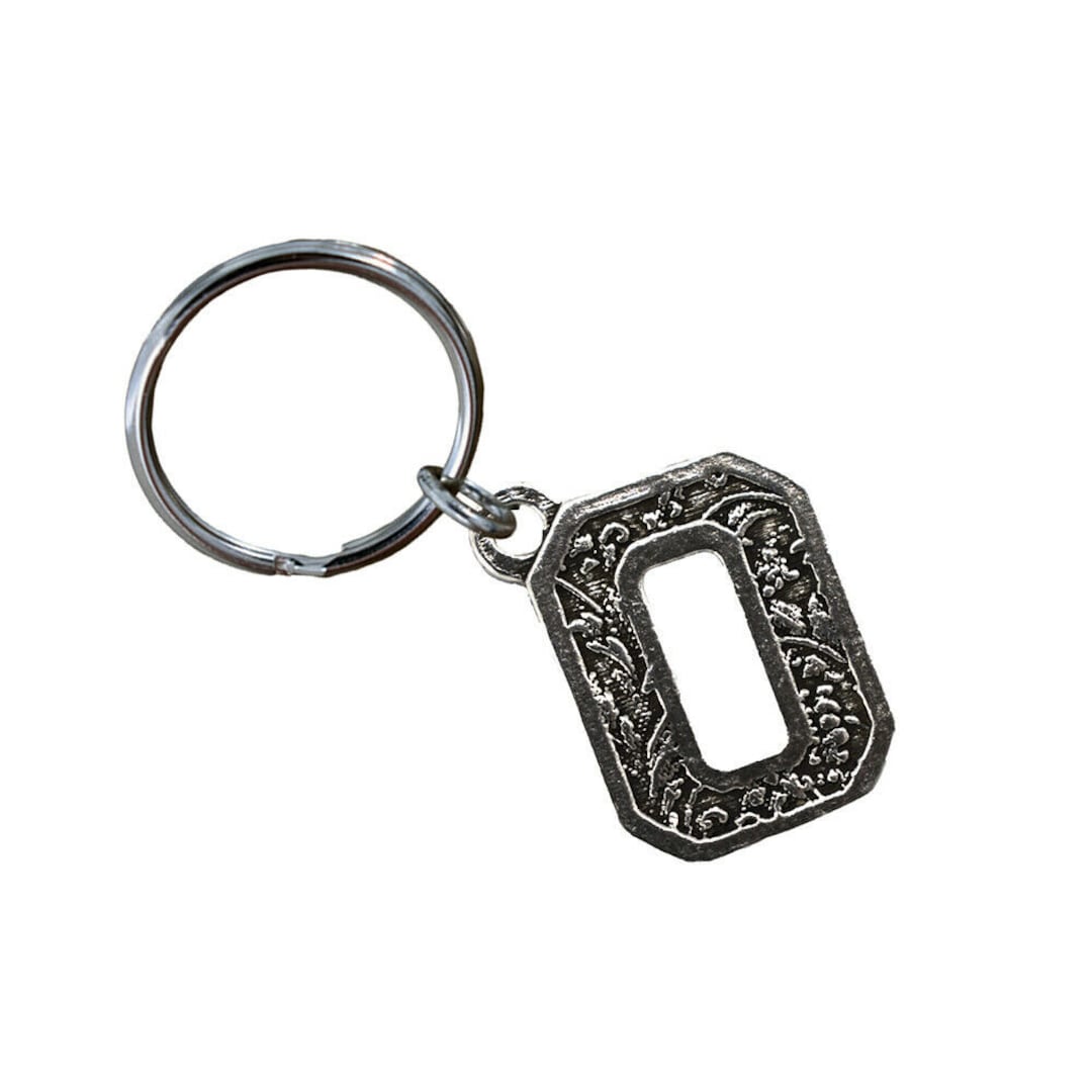 Letter O Keychain, L015KC, 1 Inch, Alphabet, Initial, Personalized ...