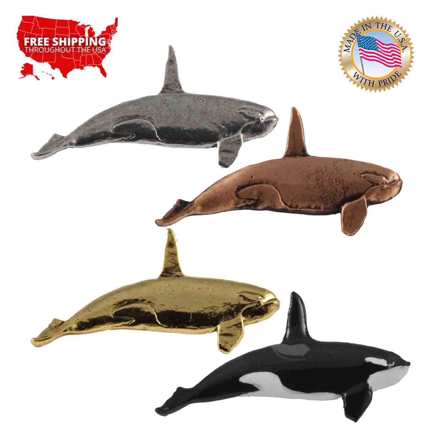 Creative Pewter Designs Orca Killer Whale Bull Pewter Lapel - Etsy España