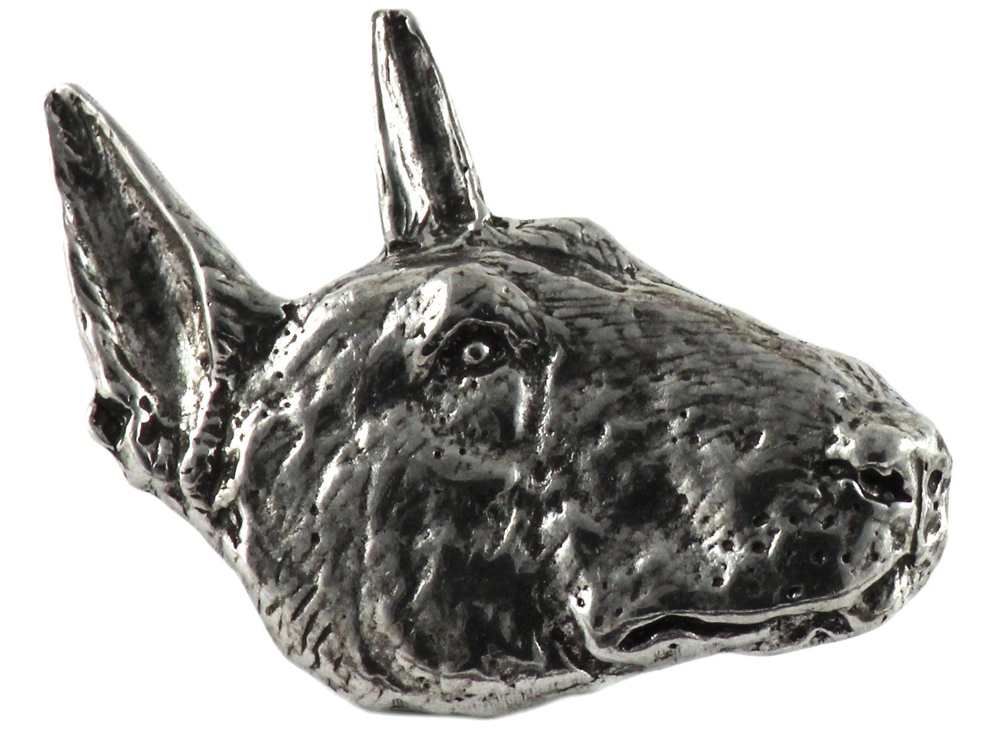 Creative Pewter Designs Bull Terrier Dog Pewter Lapel Pin or Magnet ...