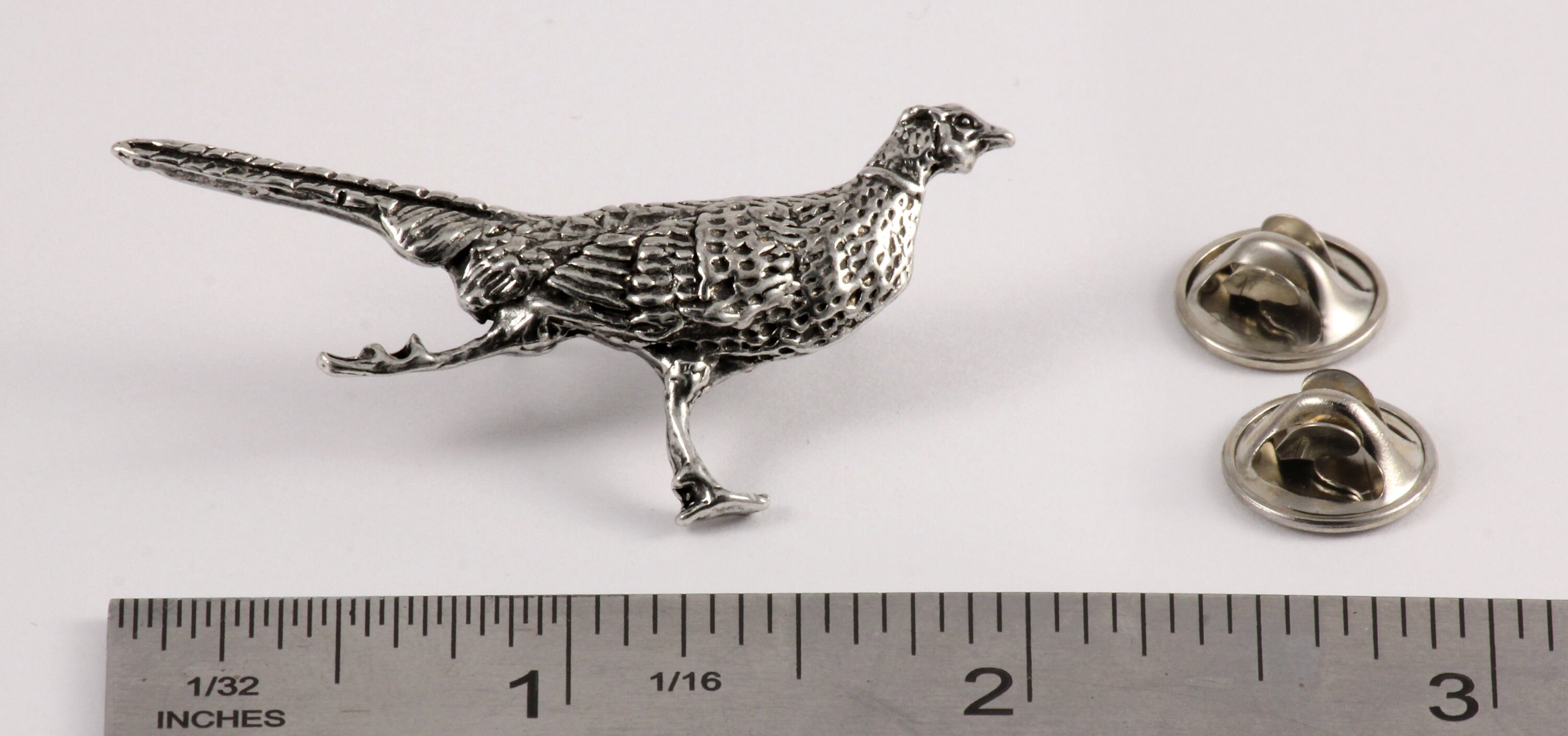 Creative Pewter Designs Pheasant Running Bird Pewter Lapel Pin Brooch ...