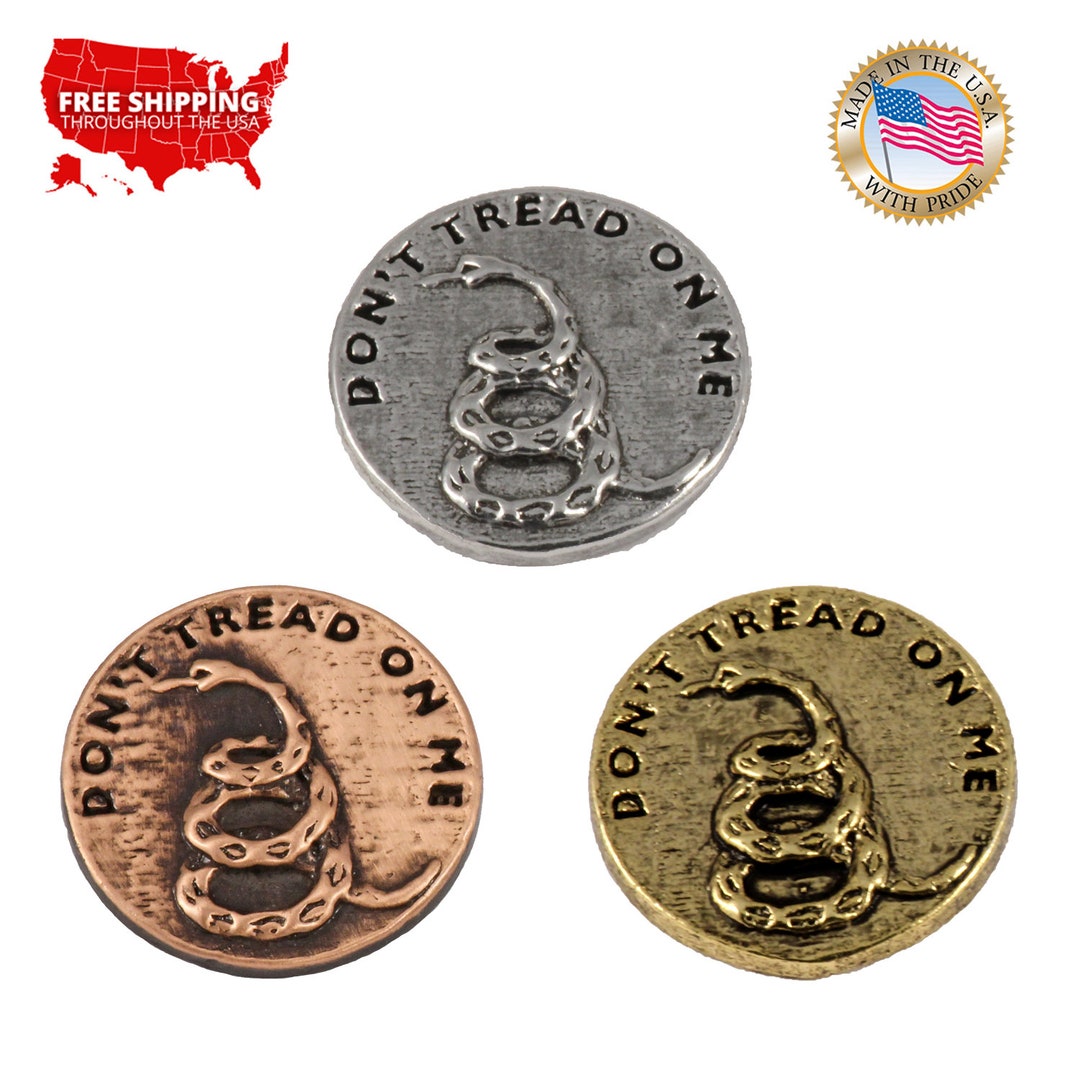 Don't Tread on Me Pin, Pewter, Flag, Patriot, America, History, Lapel ...