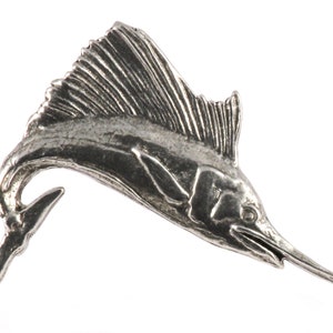 Creative Pewter Designs Sailfish Fish Pewter Lapel Pin or Magnet S003 ...