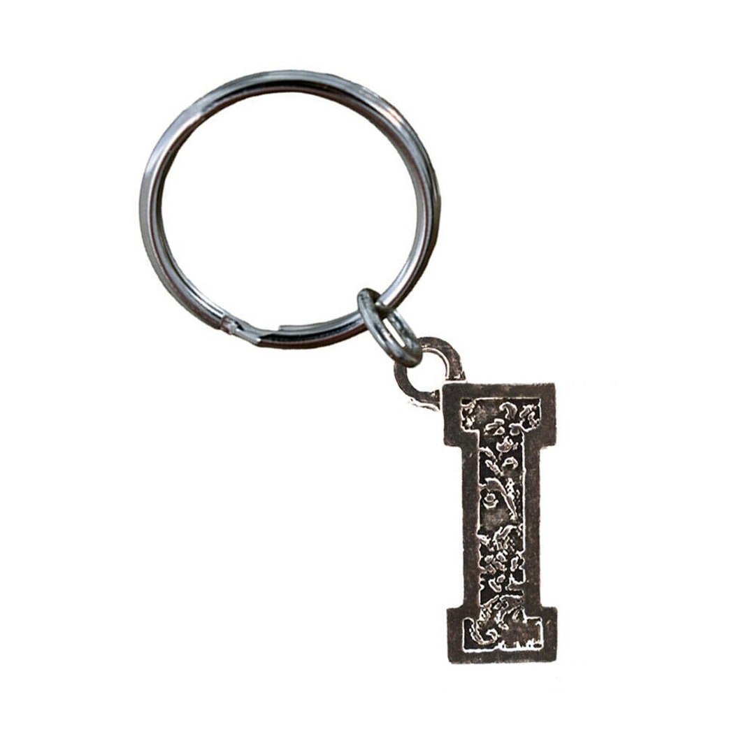 Letter I Keychain, L009KC, 1 Inch, Alphabet, Initial, Personalized ...