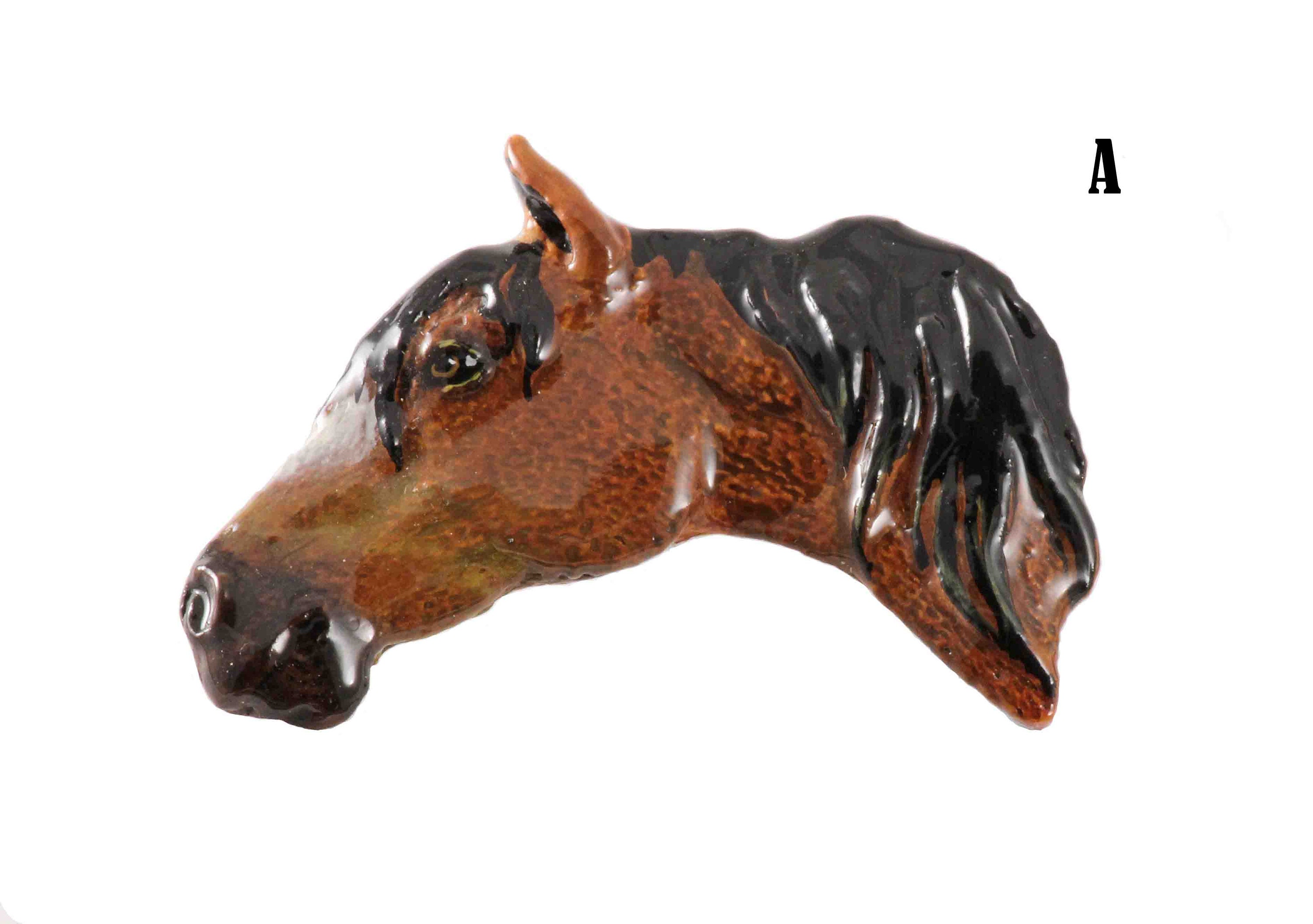 Creative Pewter Designs Horse Head Premium Pewter Lapel Pin or Magnet ...
