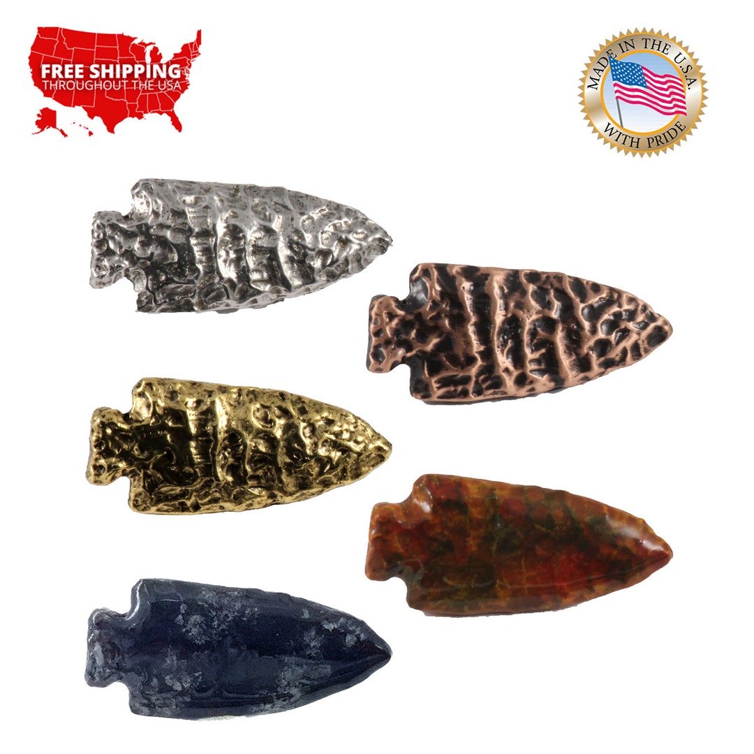 Native American Arrowhead Pin, Pewter, Arrowhead, Hunting, Spear, - Etsy