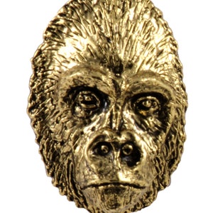 Creative Pewter Designs Gorilla Ape Head Pewter Lapel Pin or Magnet ...