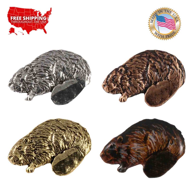 Beaver Brooch - Etsy