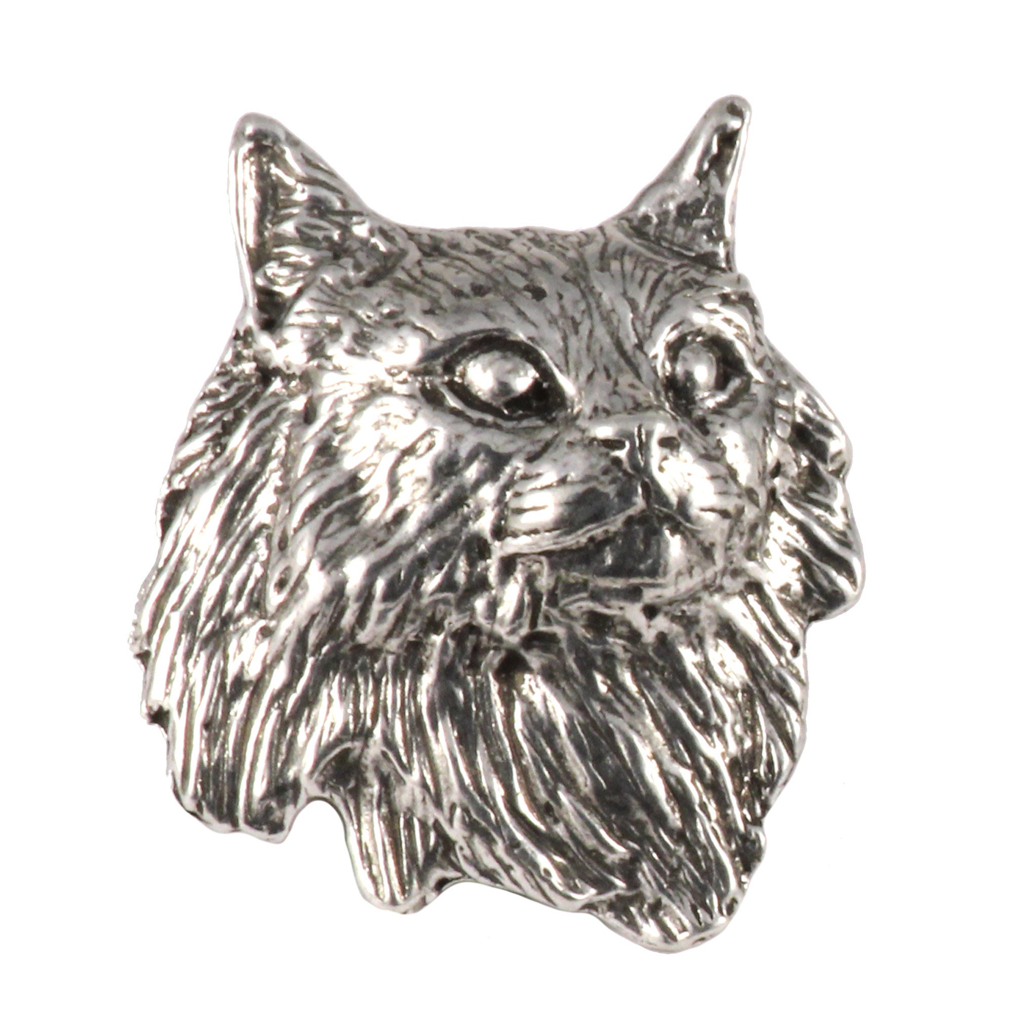 Creative Pewter Designs Maine Coon Cat Pewter Lapel Pin Brooch, C005 - Etsy