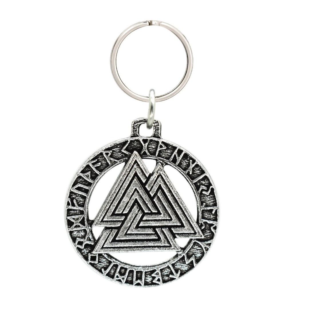 Viking Valknut in Runes Keychain, G028KC, 1 3/4 Inch, Viking, Norse ...