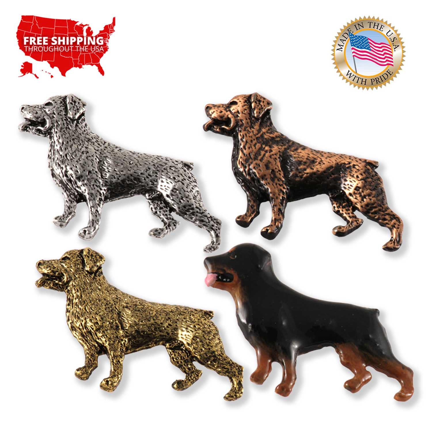 Creative Pewter Designs Rottweiler Dog Pewter Lapel Pin or | Etsy