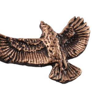 Creative Pewter Designs Red-tailed Hawk Bird Pewter Lapel Pin Brooch ...