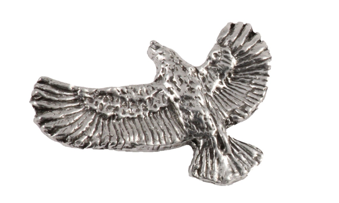 Creative Pewter Designs Red-tailed Hawk Bird Pewter Lapel Pin | Etsy
