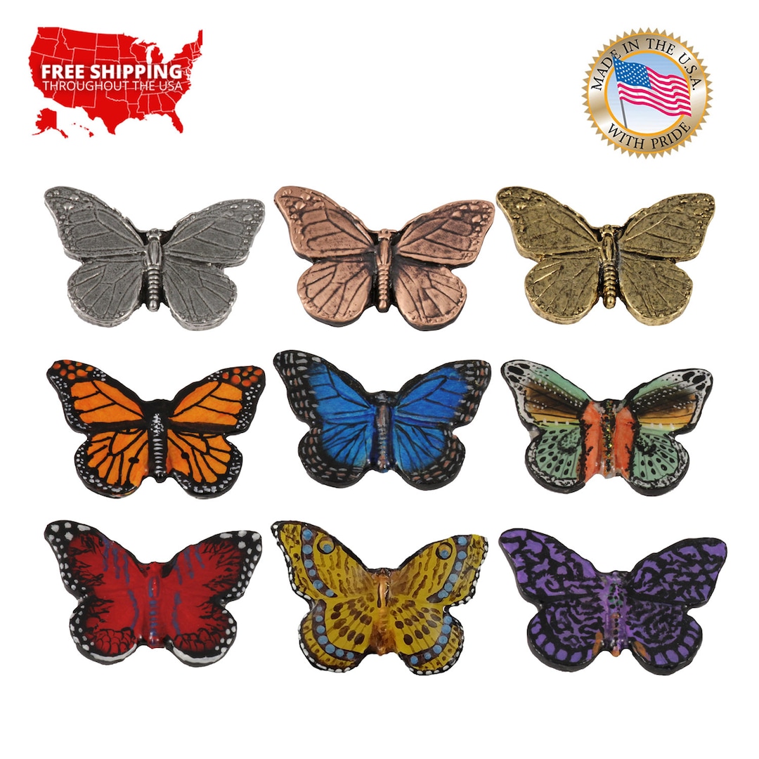 Monarch Butterfly Pin, Pewter, Butterfly, Monarch, Bugs, Insects, Lapel ...