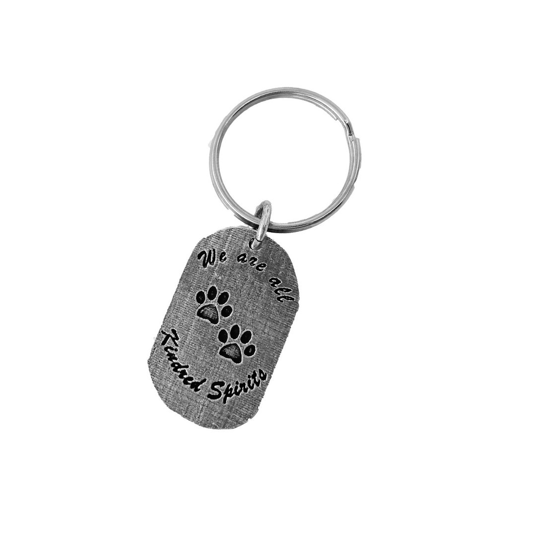 Kindred Spirit Keychain, Dog Paw Prints, A1105KC, 1.5 Inch, Animal ...