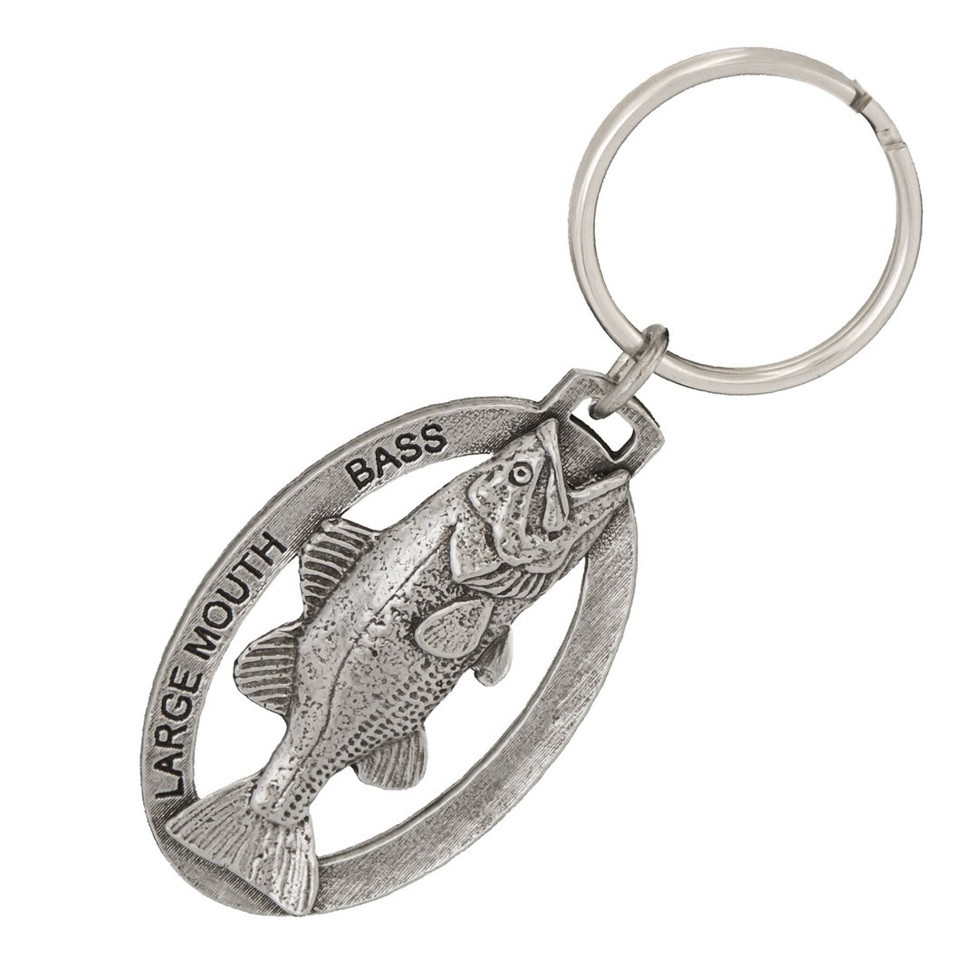 Largemouth Bass Keychain, F082KC, 2 Inch, Freshwater Fish, Sport ...
