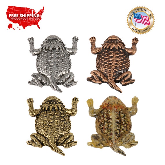 Horny Toad Pin Short-horned Lizard Pewter Lizard Reptile - Etsy