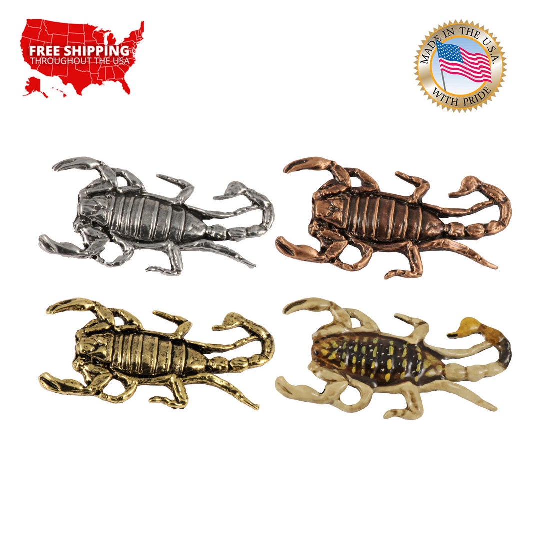 Scorpion Pin, Pewter, Bugs, Insects, Desert, Lapel, Hat, Pins, Brooch ...