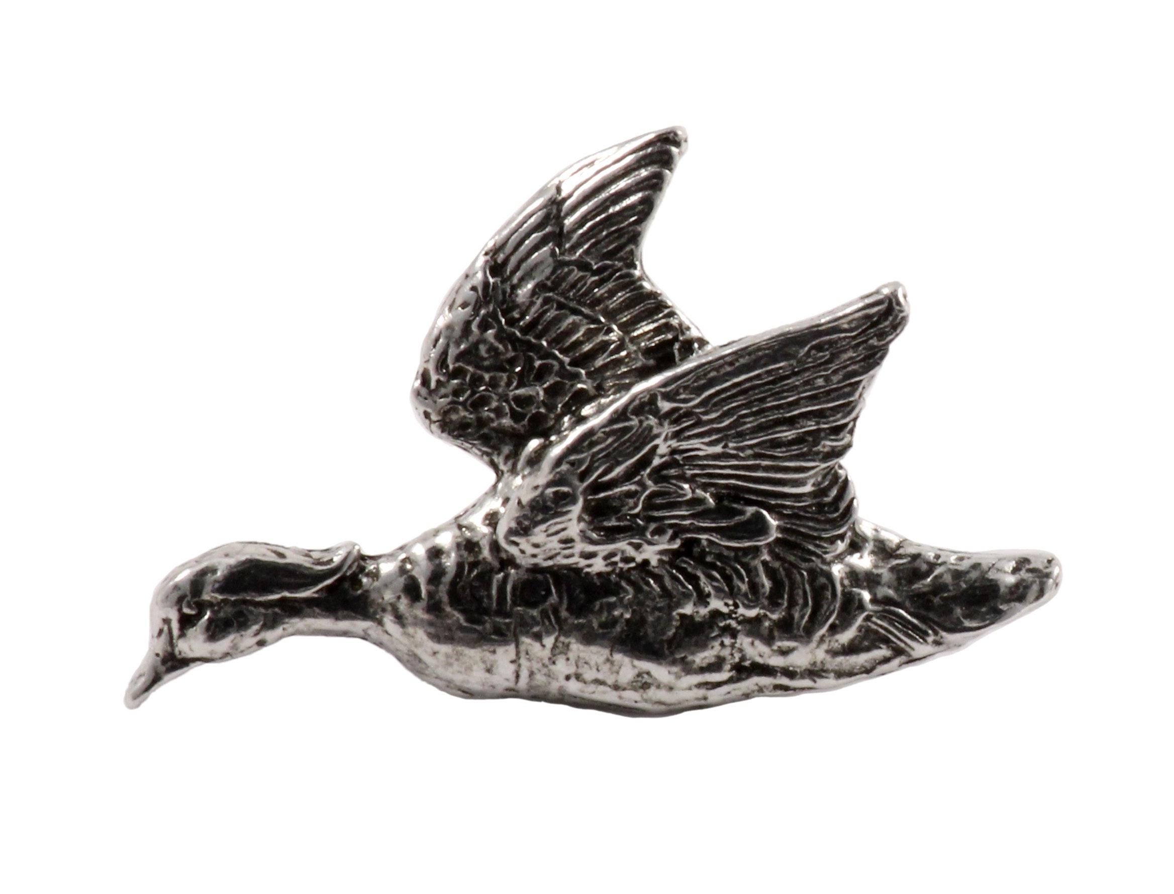 Creative Pewter Designs Wood Duck Flying Bird Pewter Lapel Pin | Etsy